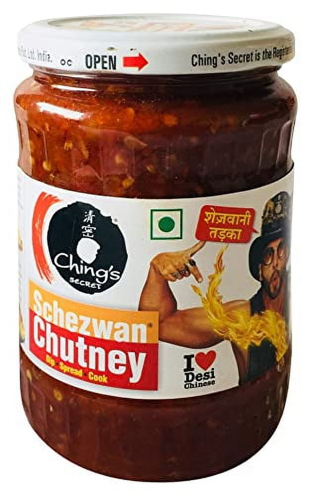 Ching's Schezwan Chutney 600g, Ginger Garlic, Red Chillies, Chinese ...