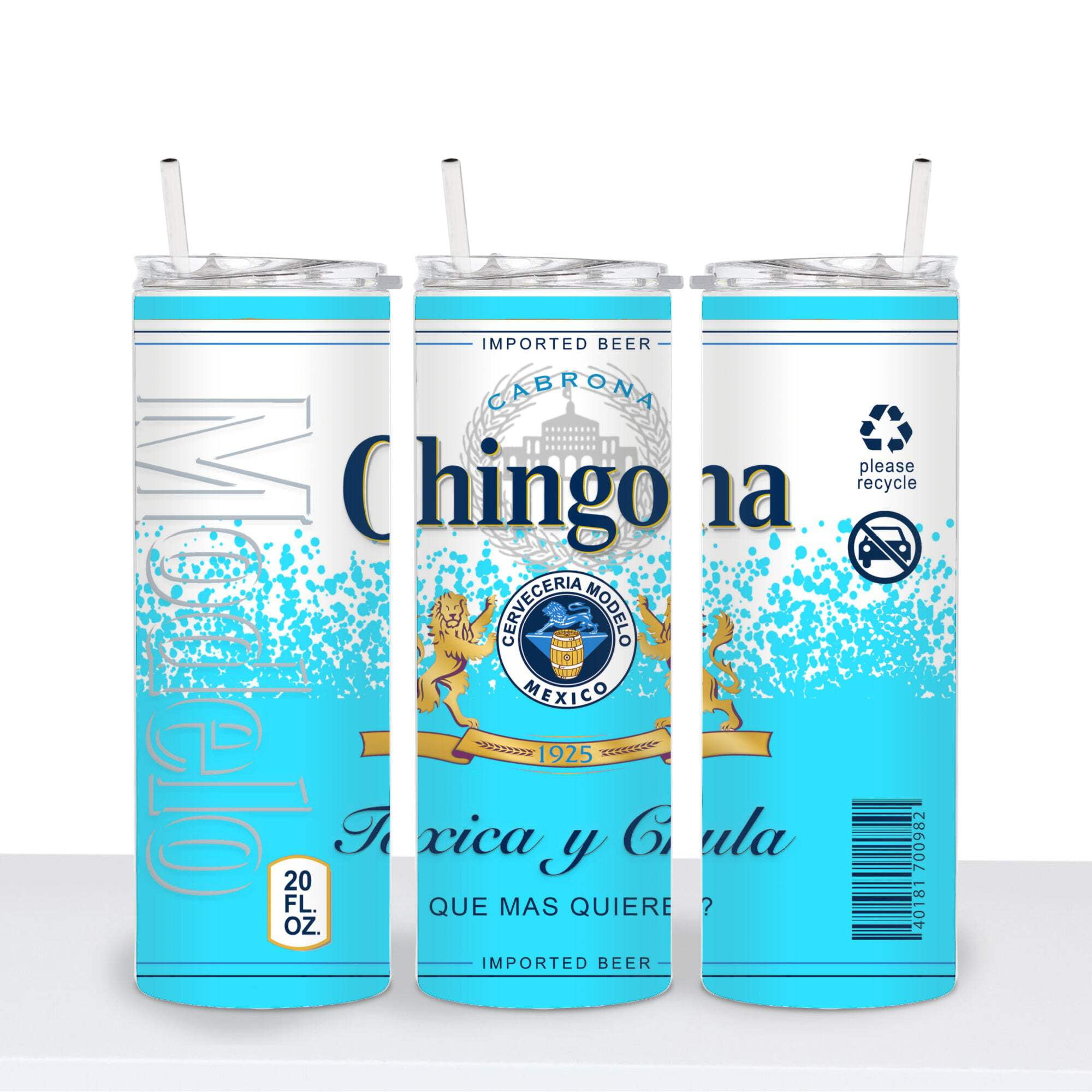 Chingona Beer Inspired 20oz Tumbler - Walmart.com