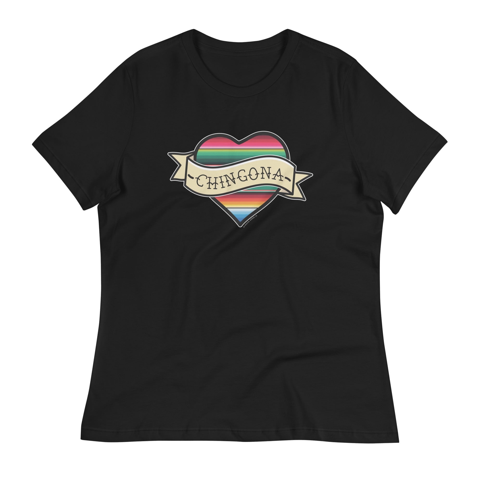Chingona Serape Heart Women’s T-Shirt – Celebrate Mexican Heritage ...