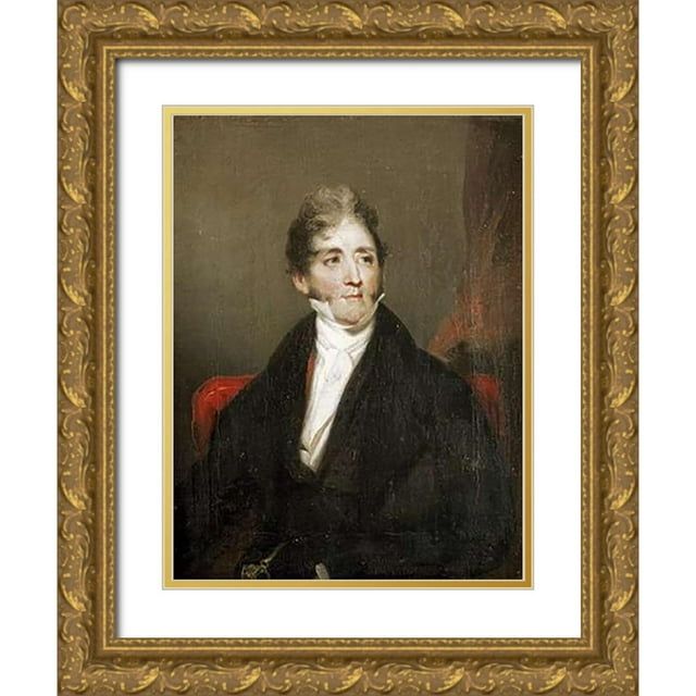 Chinnery, George 12x14 Gold Ornate Wood Framed with Double Matting ...