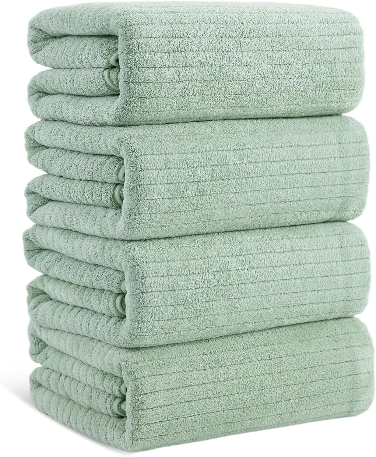 Covina Home 4 Pack Bath Towel Set Microfiber Bathroom Towel Set Ultra ...