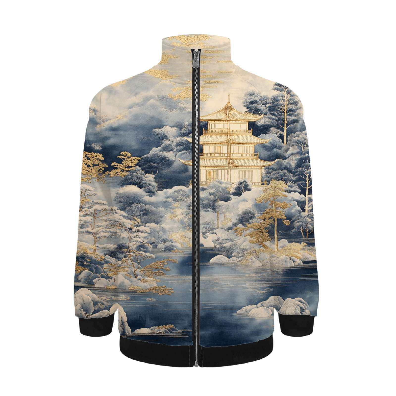 Chinoiserie Architecture Jacket Men's Street Cool Long Sleeves Coat ...