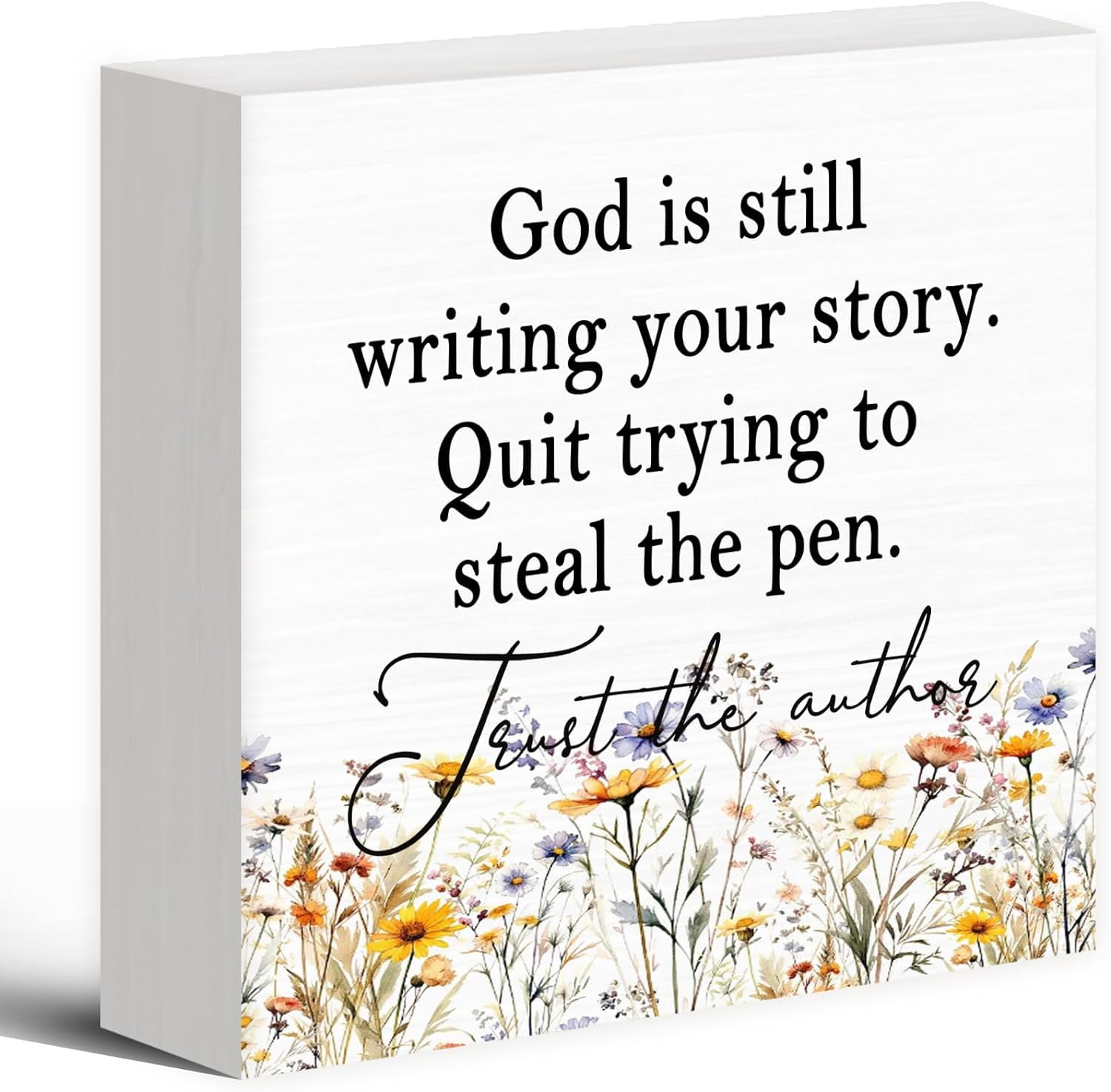 Chinoiserie Blue And White Wood Box Sign Desk Decor, Coastal Hamptons ...