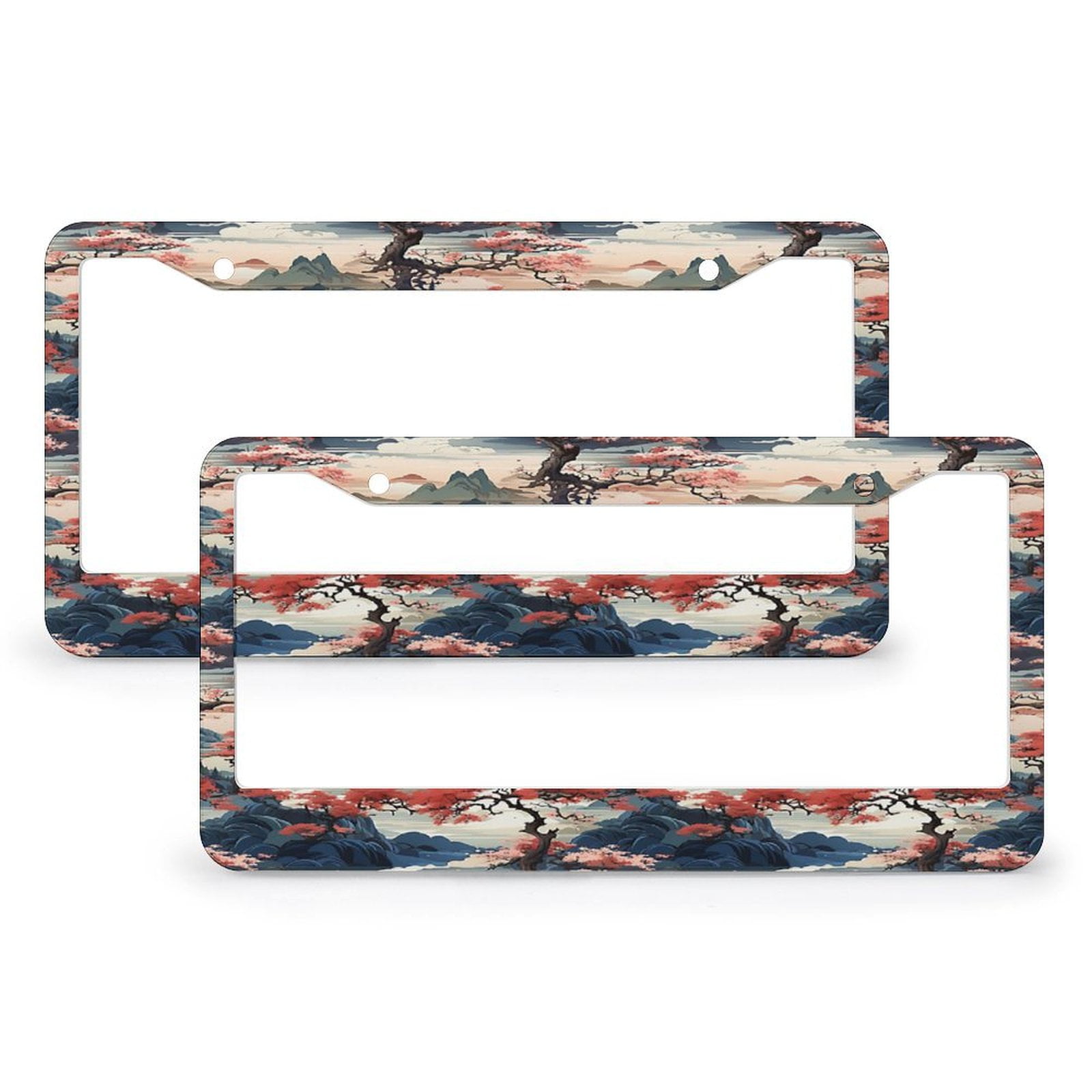 Chinoiserie Fantasy Art License Plate Frames - License Plate Frame ...