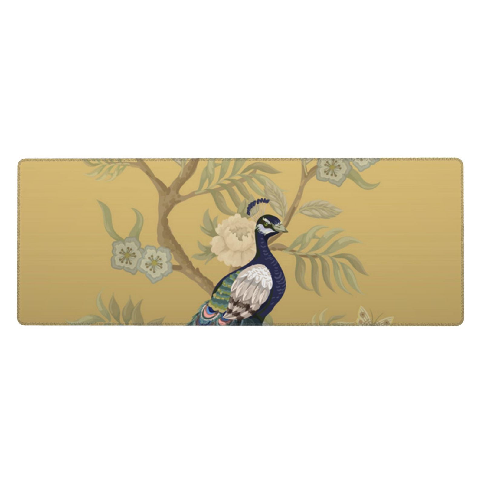 Chinoiserie Style Herons Peacock Mouse Pad Extended Large Gaming ...