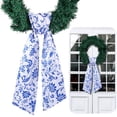 Chinoiserie Wreath Sash for Front Door Wreath Satin Sash for Embroidery ...