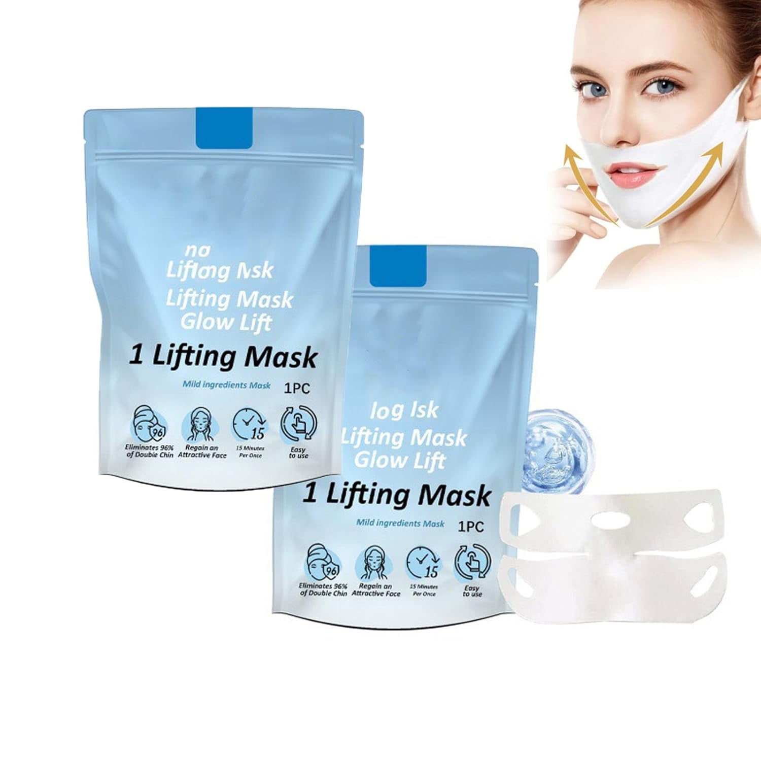 Chinology Chin Lifting Mask - Double Chin Reducer, Jawline Firming Mask ...