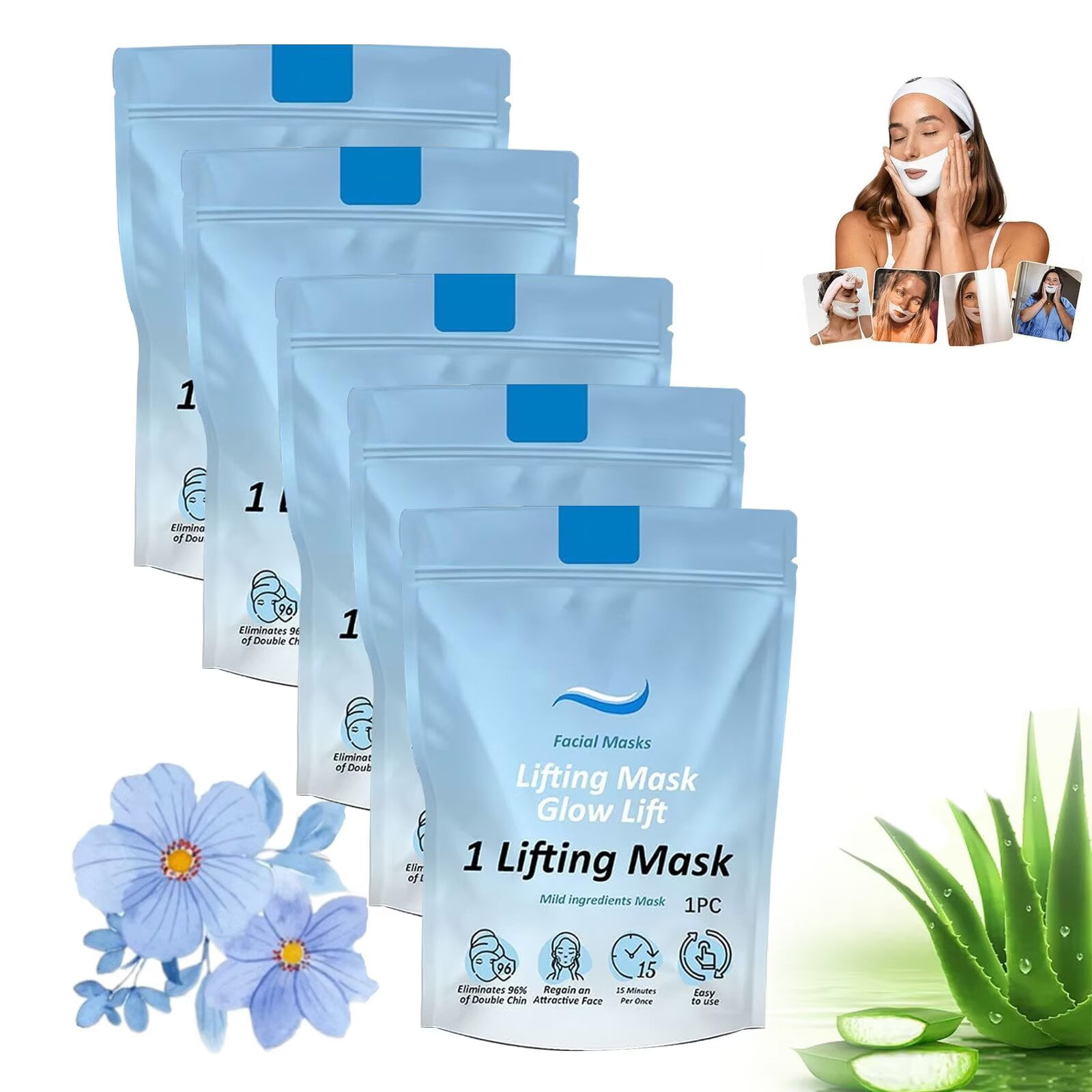 Chinology Chin Mask, Chinology Chin Lift Mask, Collagen Mask, Double ...