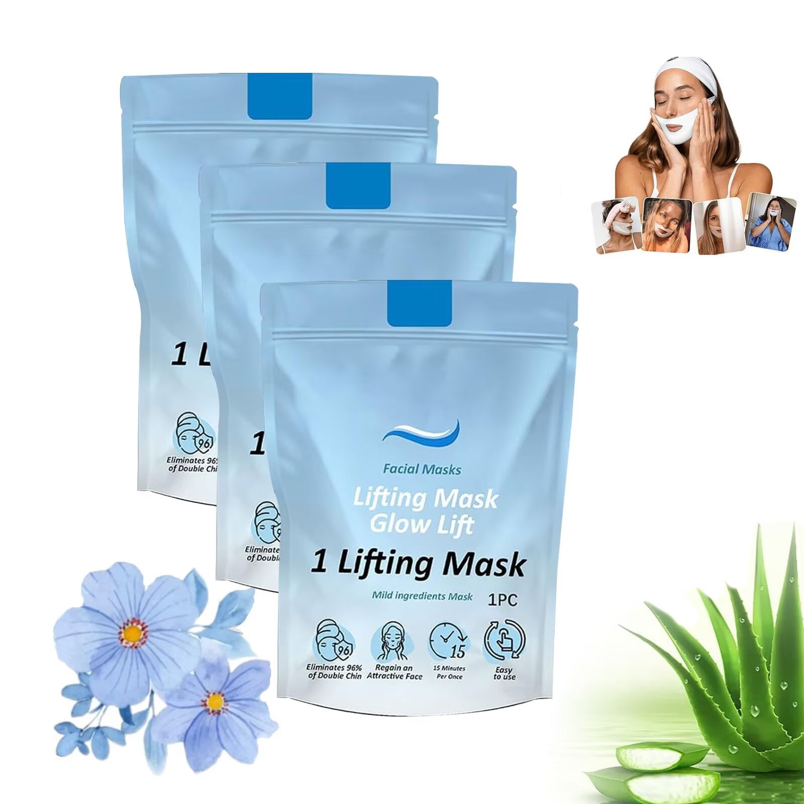 Chinology Chin Mask, Chinology Chin Lift Mask, Collagen Mask, Double ...