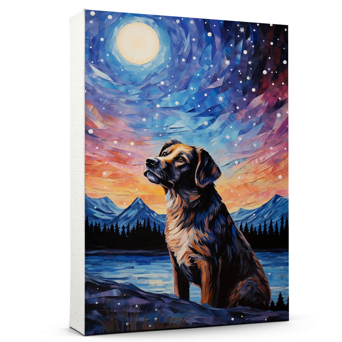 Chinook Canvas Wall Art Print, Dog Artwork Poster for Bedroom Living ...