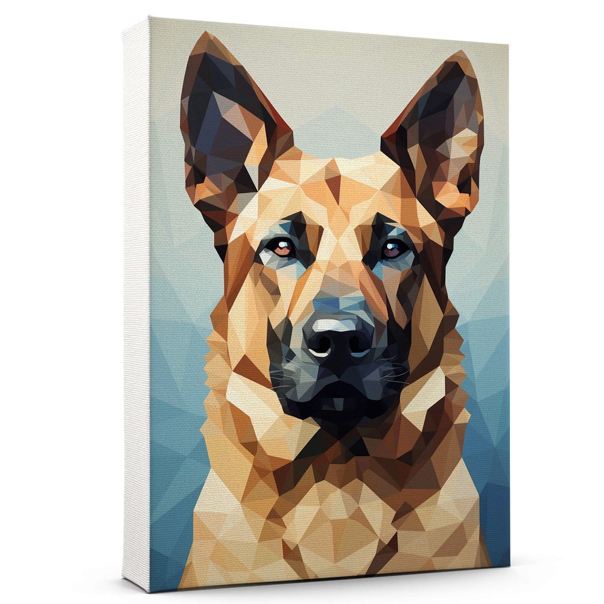 Chinook Colorful Dog Wall Decor Animal Wall Art, Dog Polygon Style Art ...