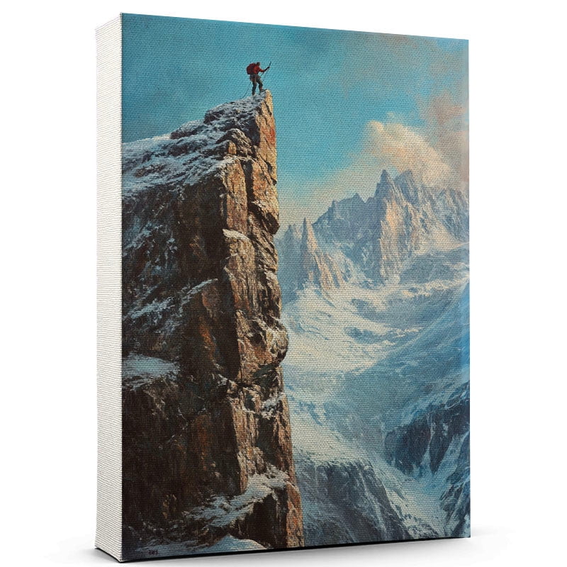 Chinook Cute Dog Climbing Stretched Canvas Size 8x12 – Retro Chinook ...