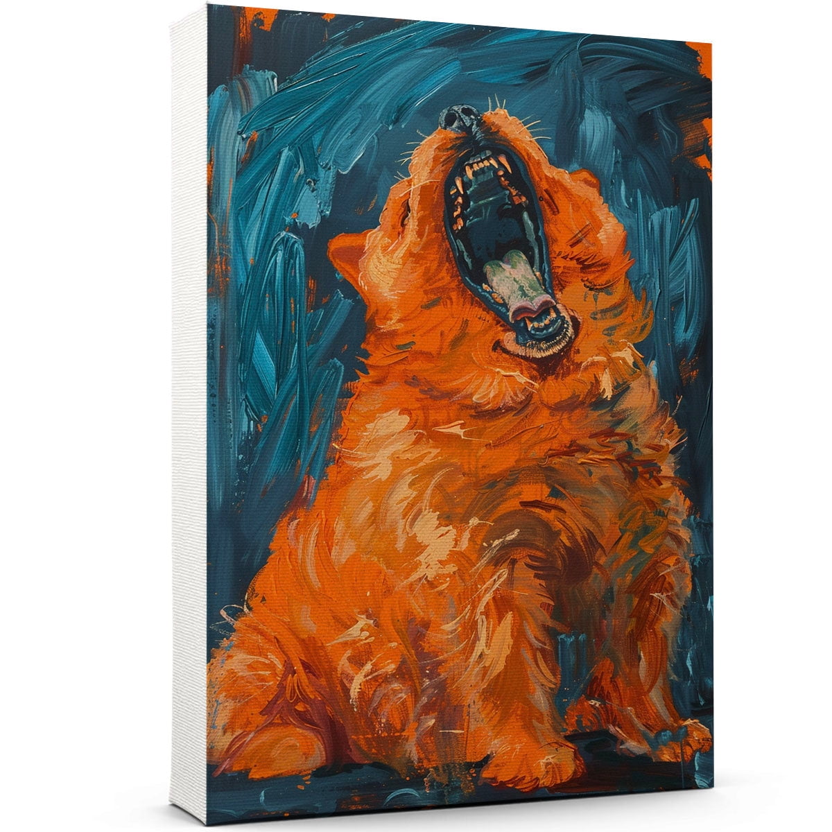 Chinook Dog Art Print Poster - Chinook Dog Canvas Wall Art For Bedroom ...
