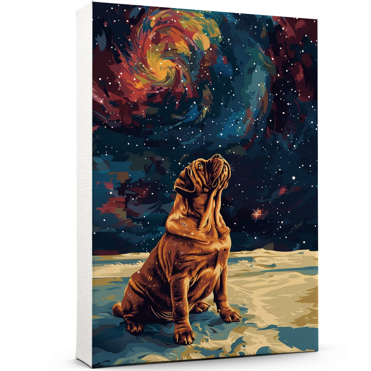 Chinook Dog Art Print Poster, Wall art Canvas Painting Decor, Dog Pop ...