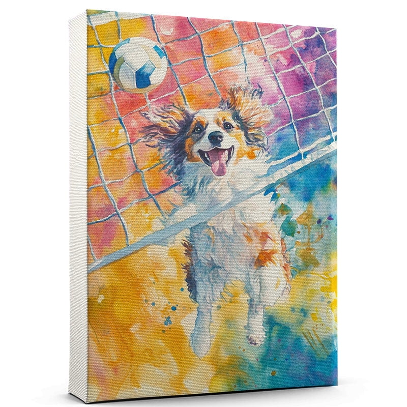 Chinook Dog Canvas Volleyball Stretched Canvas Size 8x12 – Funny ...