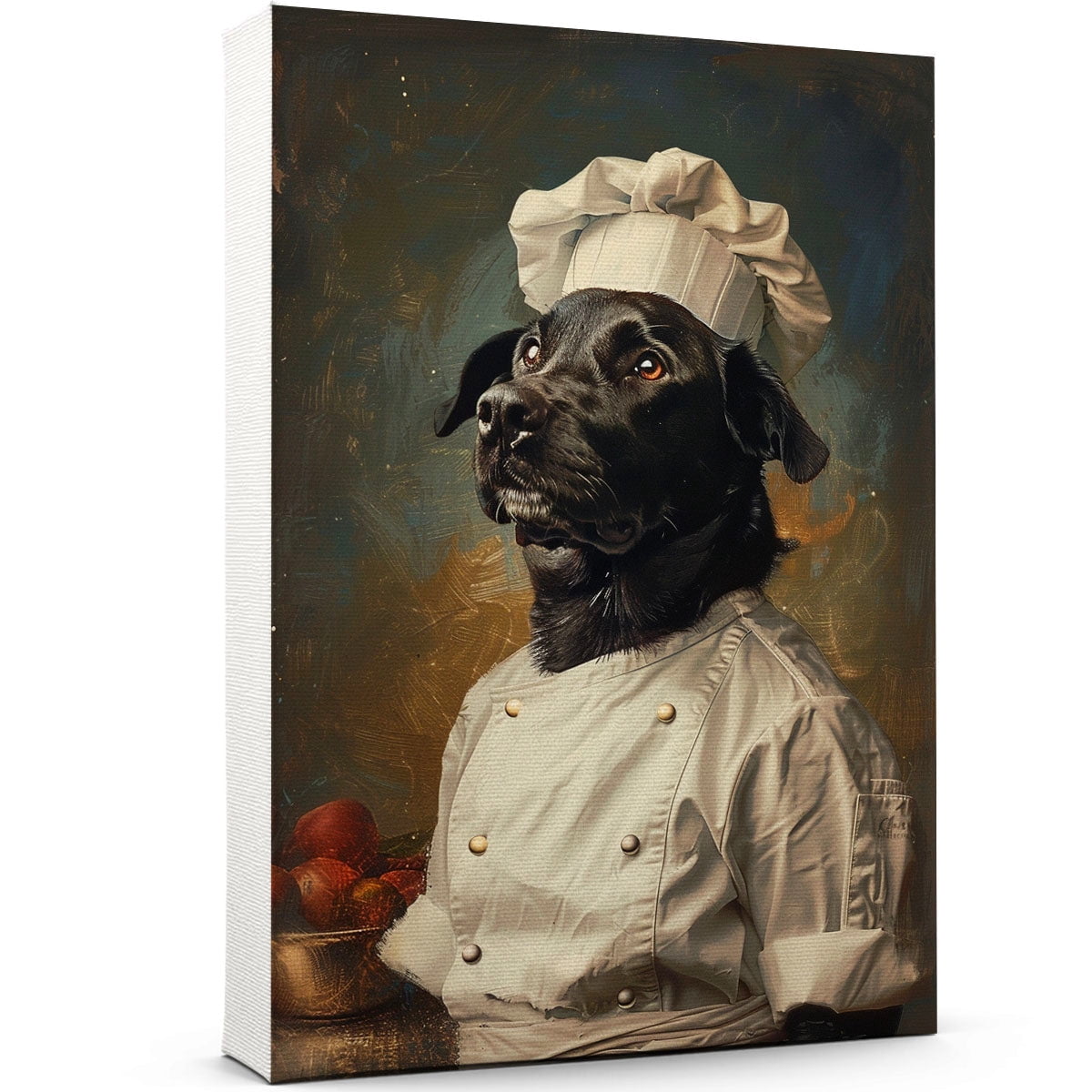 Chinook Dog Chef Poster, Chinook Dog Cooking Food Canvas Print for ...