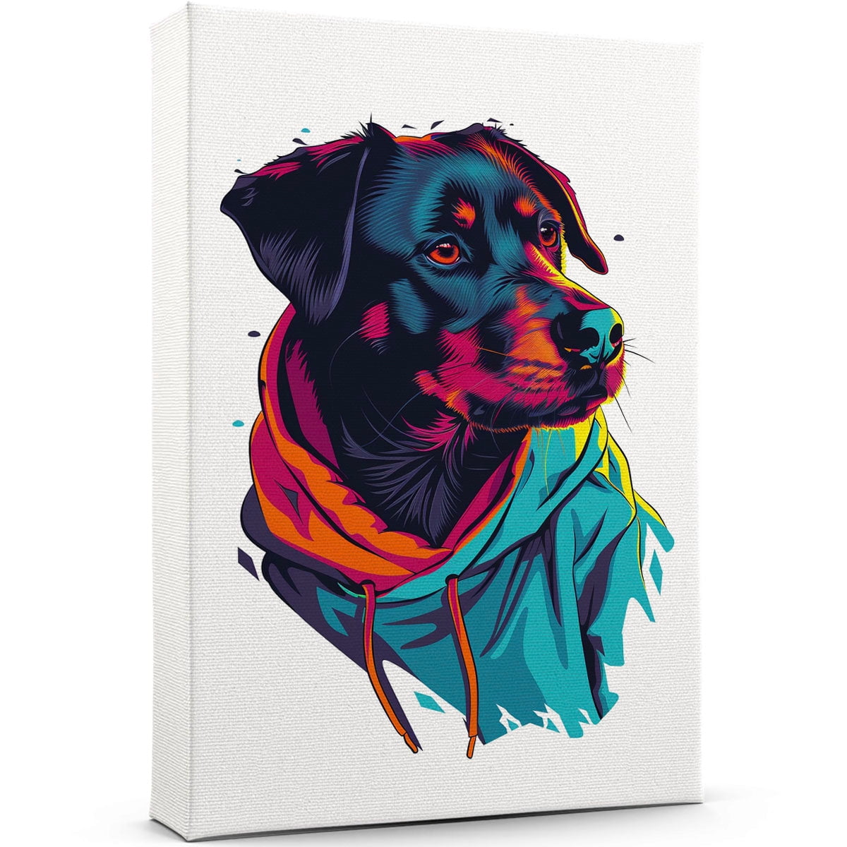 Chinook Dog Wall Art Cute Animal Decor for Kid's Bedroom, Home Office ...