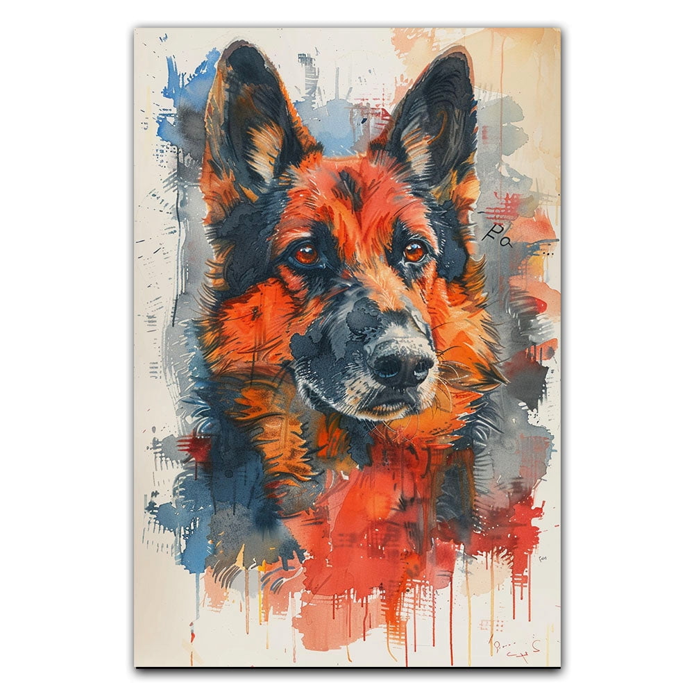 Chinook Dog Wall Art Print Poster, , Chinook Dog Art Print Poster, Wall ...