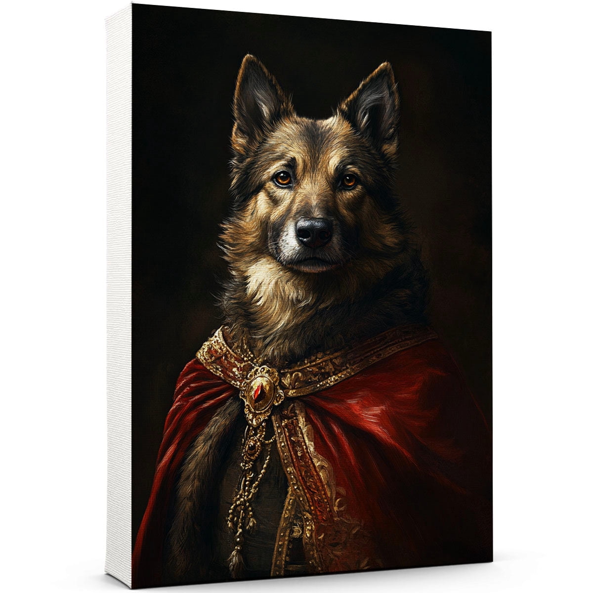 Chinook Dog in Royal Costume Poster 8x12in, Funny Dog Poster, Dog ...
