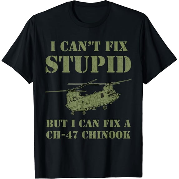 Chinook Helicopter Mechanic Retired Graphic T-Shirt - Walmart.com