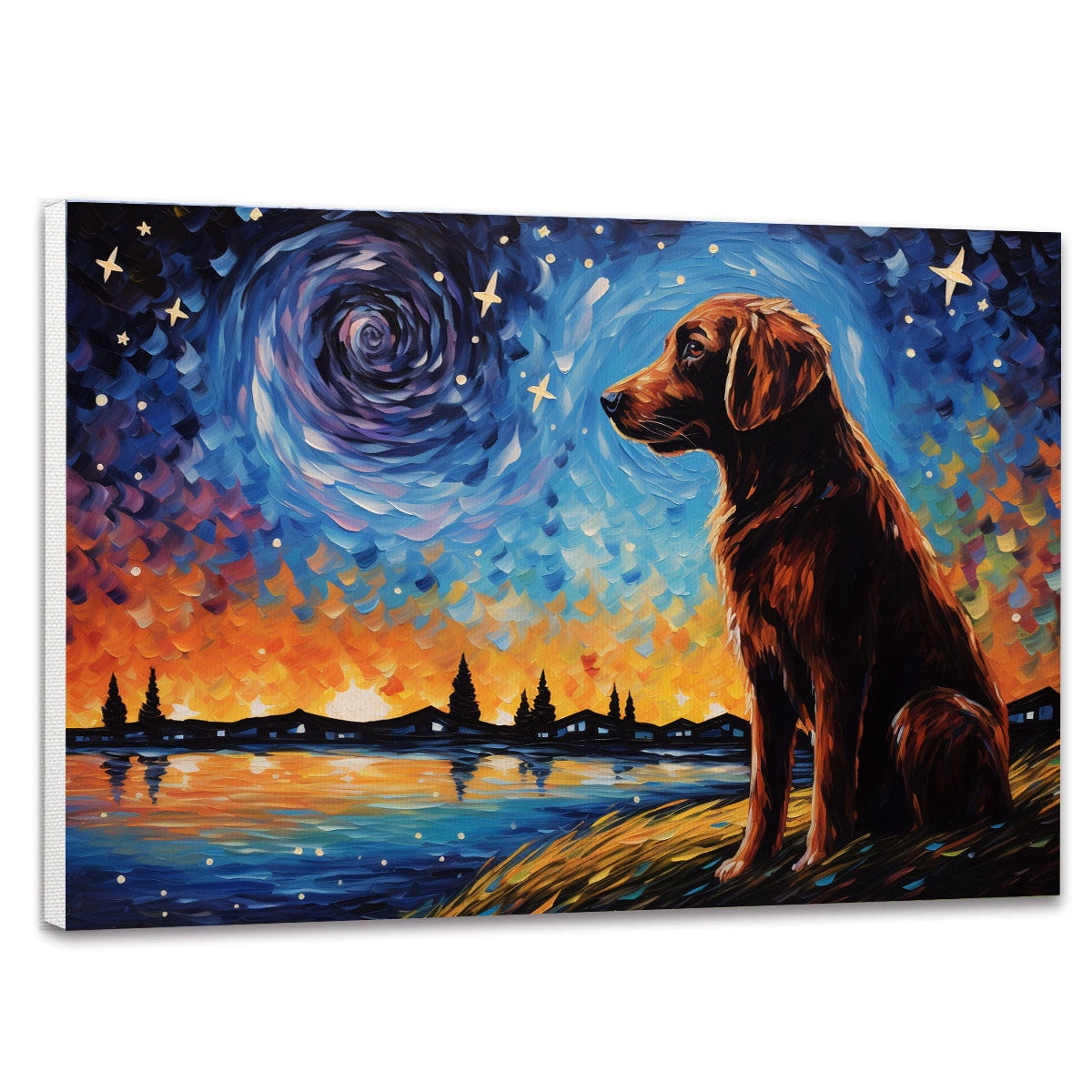 Chinook Posters Van Gogh Starry Night Posters Home Canvas Wall Art ...