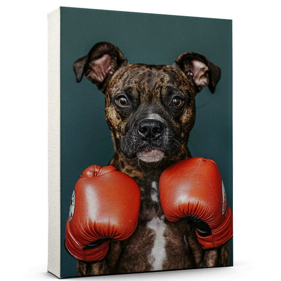 Chinook Vintage Dog Boxing Canvas – Artistic Sports, Chinook Dog with ...