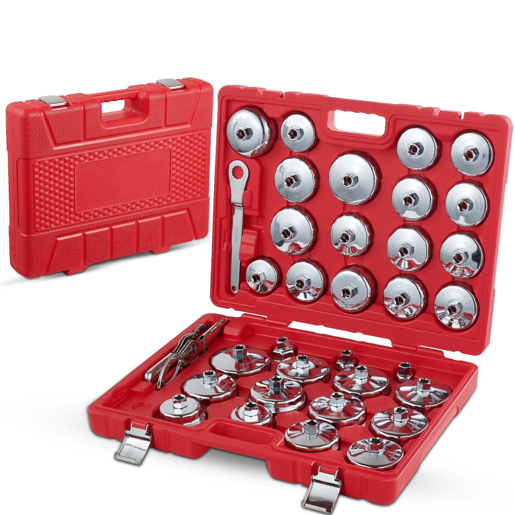 35 PCS Auto Oil Filter Wrench Set, Oil Filter Cap Wrench, Cup Type 1/2 ...