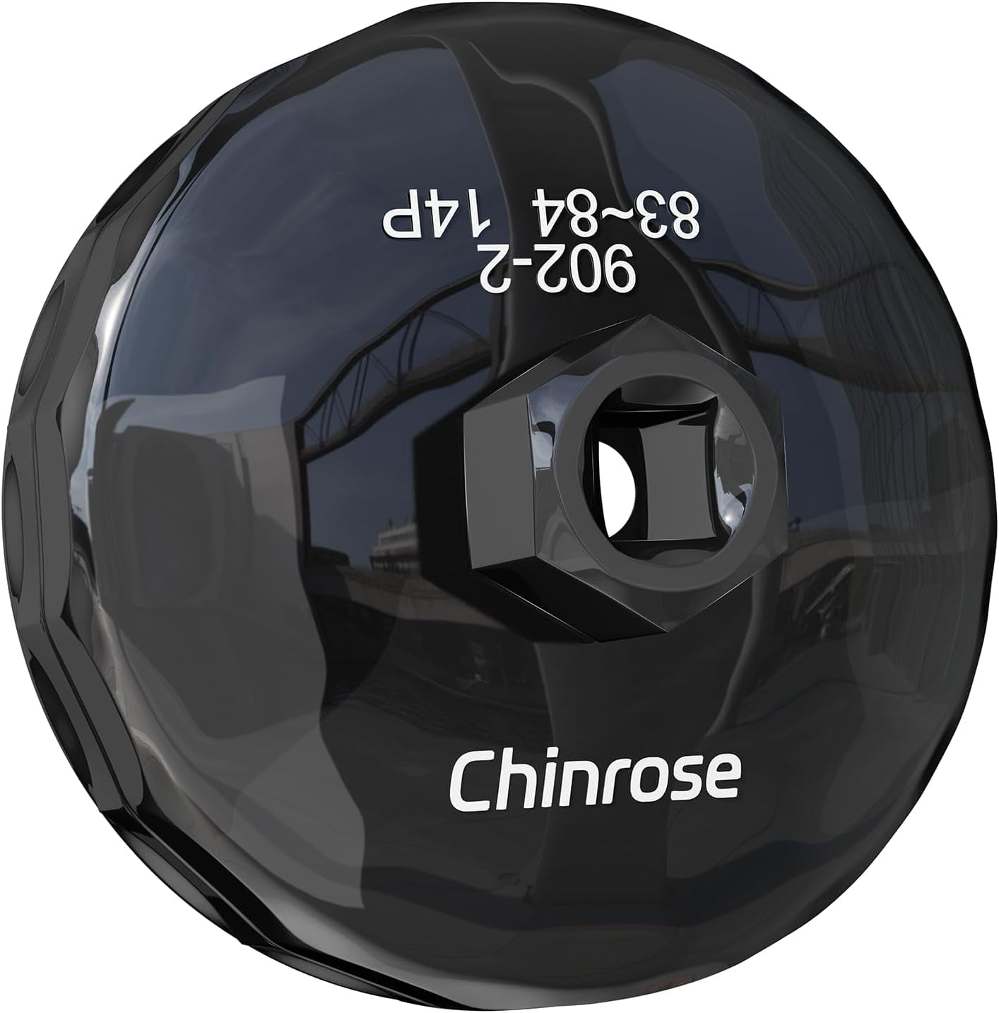 Chinrose 84mm 14 Flutes Oil Filter Wrench for 1/2-Inch Drive, Alloy ...