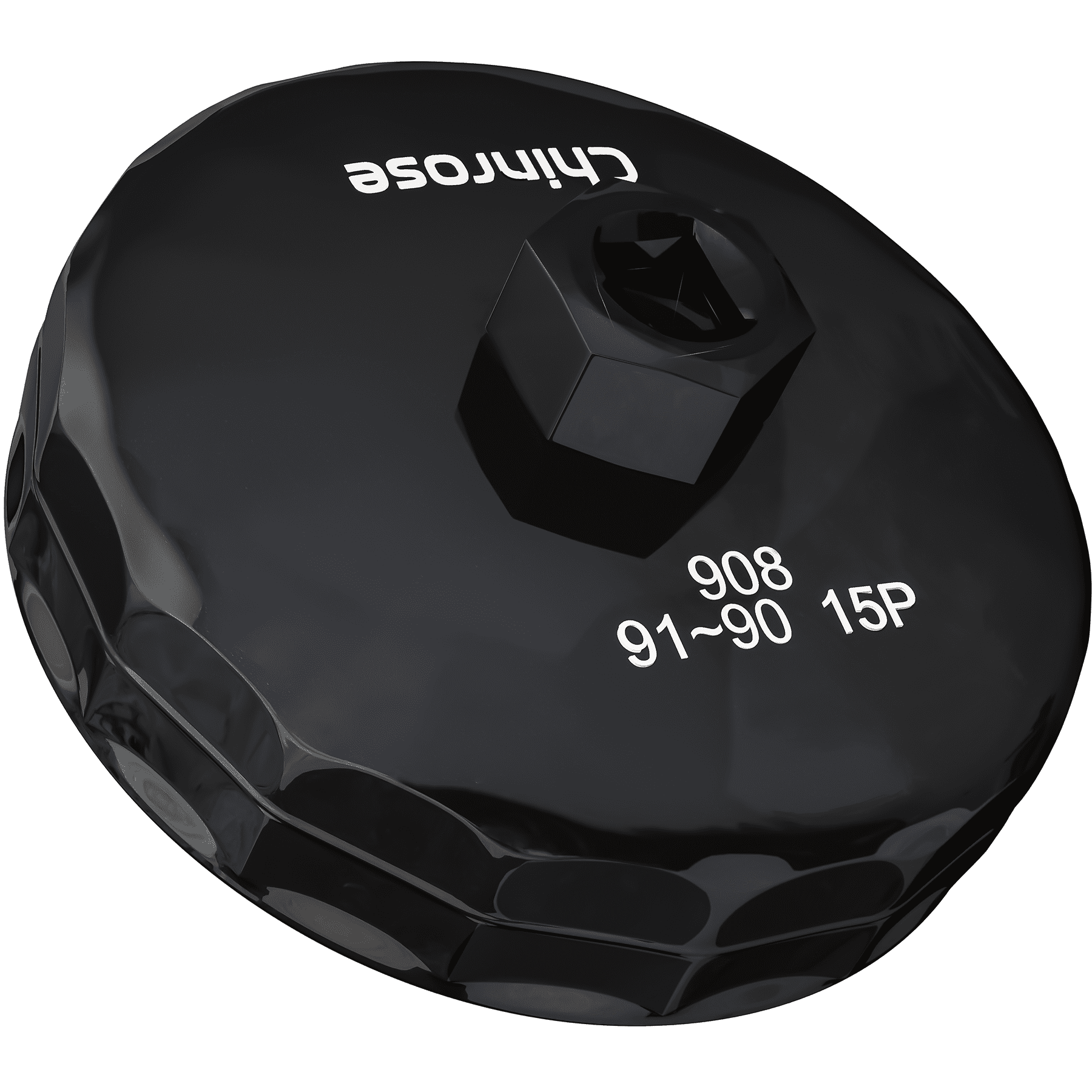 Chinrose Heavy-Duty 90.2mm 15 Flutes Oil Filter Wrench,1/2-inch Drive ...