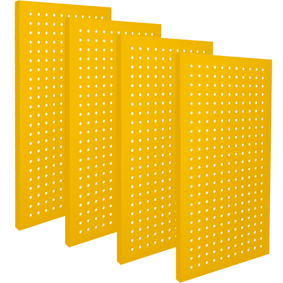 Chinrose Metal Peg board Panels for Workbench, Shop, Shed Modular Peg ...