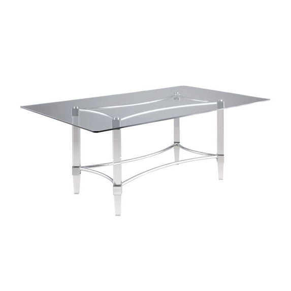 Chintaly Contemporary Dining Table W/ 42"X 72" Top - Walmart.com