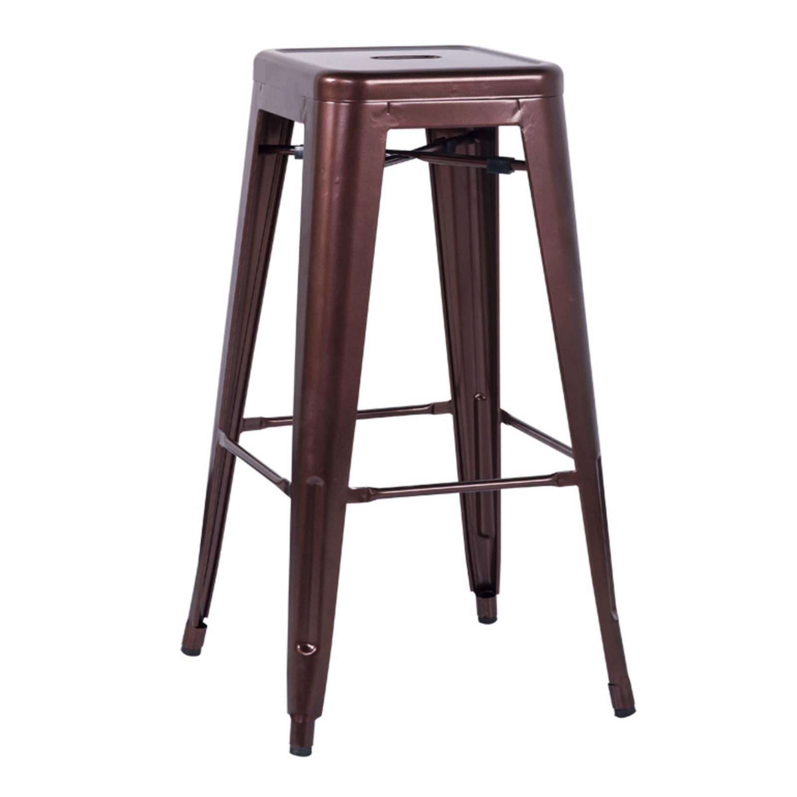 Galvanized Steel Bar Stool Pack of 4 Walmart