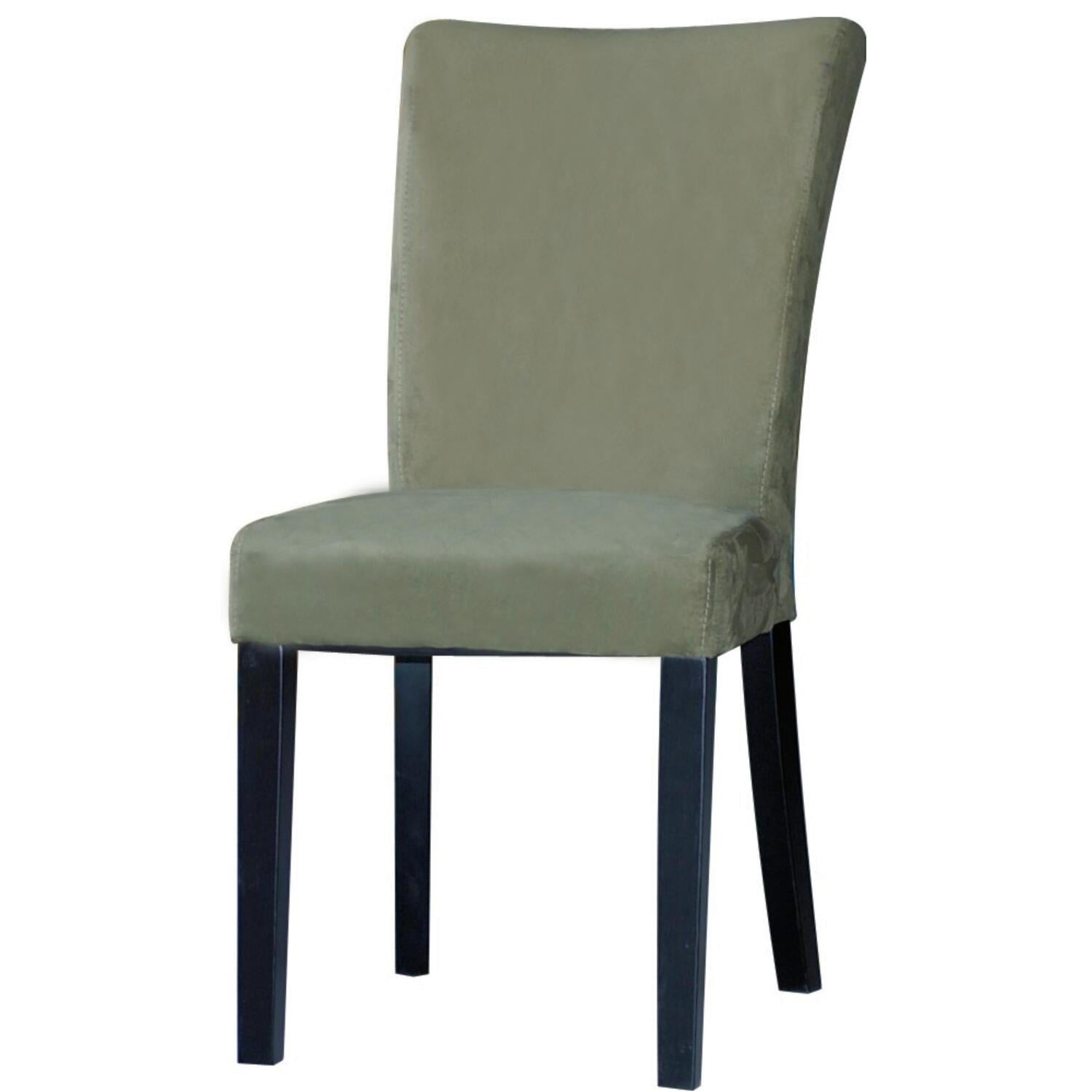 Chintaly Imports Monica Modern Parson Side Chair in Green (Set of 2 ...