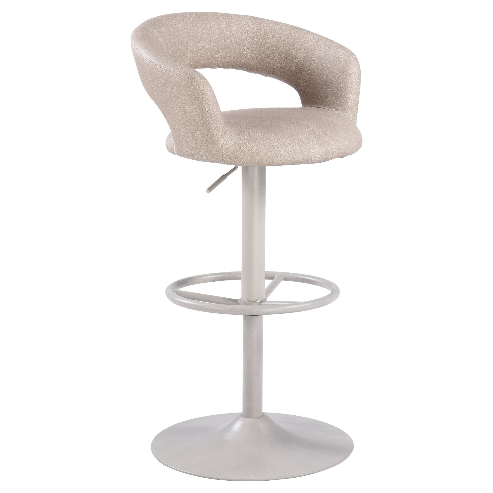 Chintaly Open Back Oversized Pneumatic Adjustable Bar Stool - Walmart.com