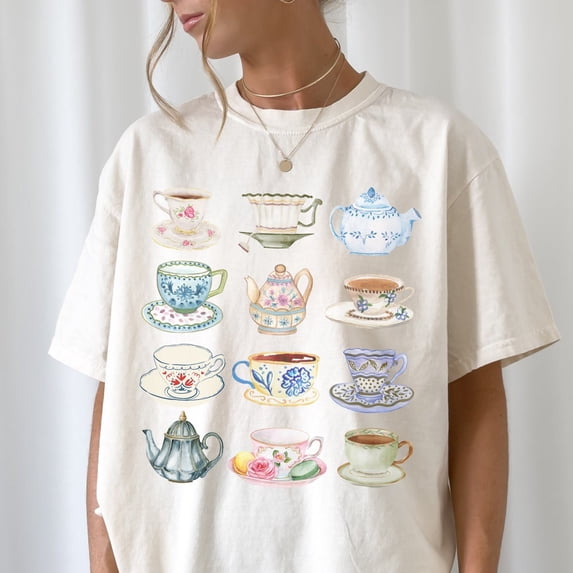 Chintz Tea Cup Shirt, Afternoon Tea Party, English, Time For Tea ...
