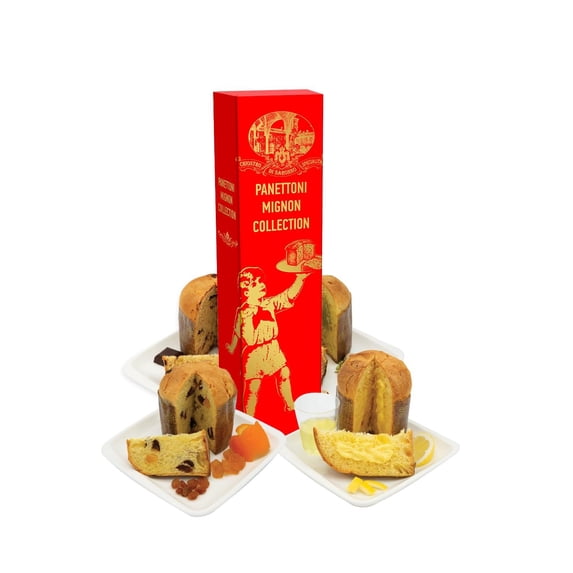 Chiostro Di Saronno 5 Panettoni Mignon 500 g, Classic, Chocolate ...