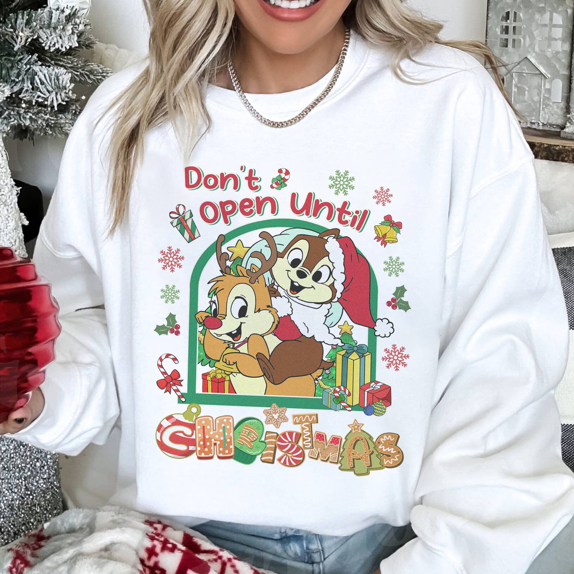 Chip And Dale Don't Open Until Christmas Shirt, Chip n Dale Double ...