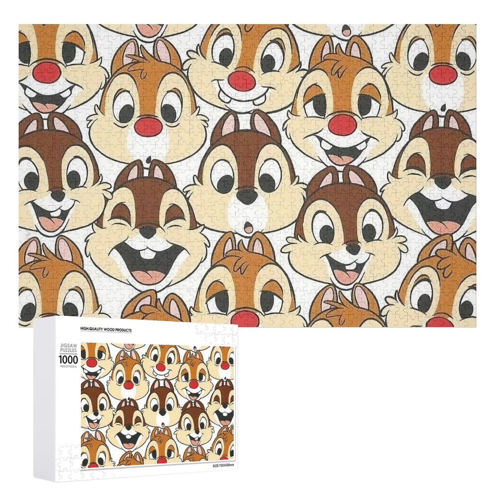 Chip And Dale Dale Large Floating Head Puzzles for Adults 1000 Pieces ...
