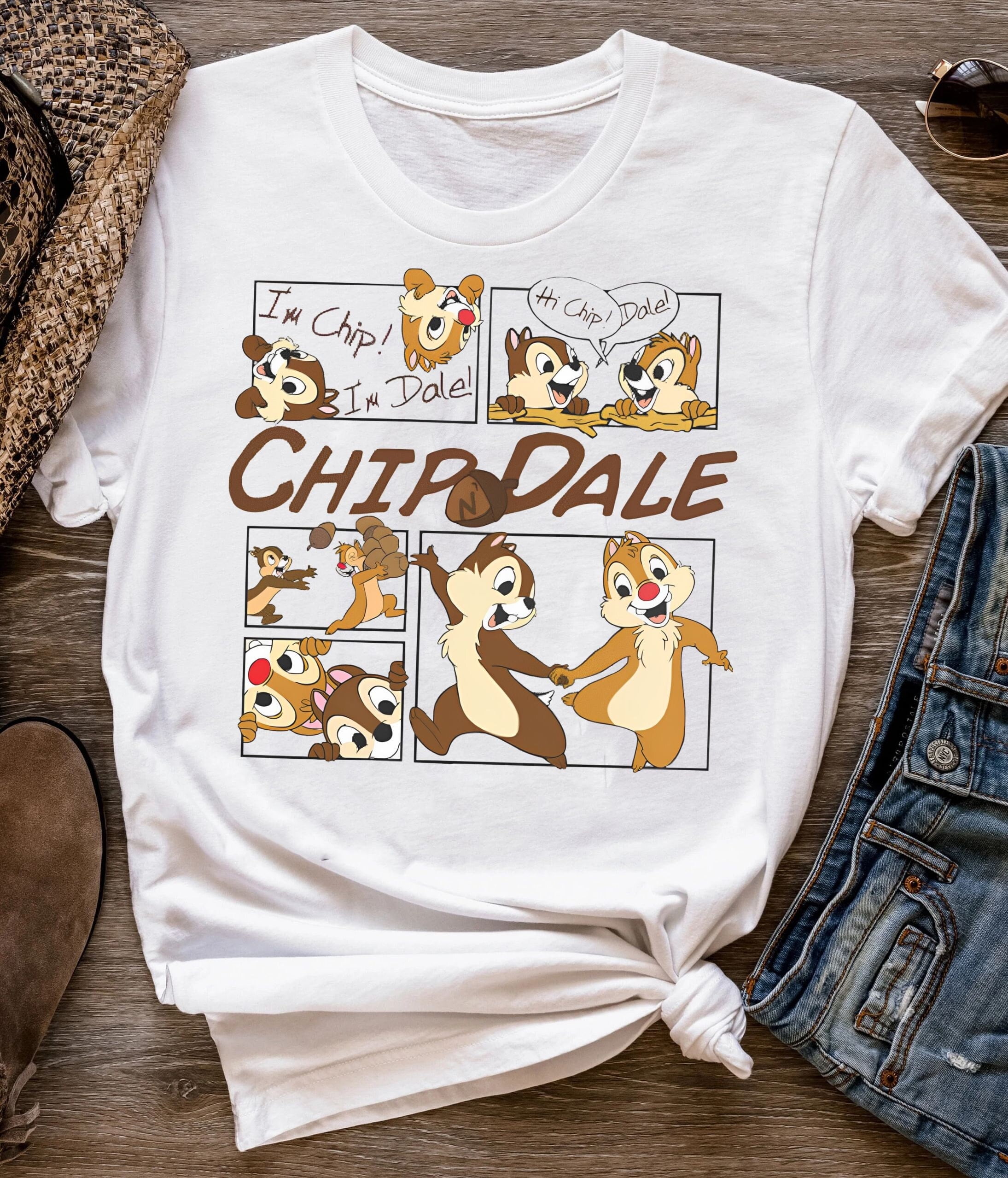 Chip And Dale Shirt, Double Trouble T-shirt, Disney Couple Tee Disney ...
