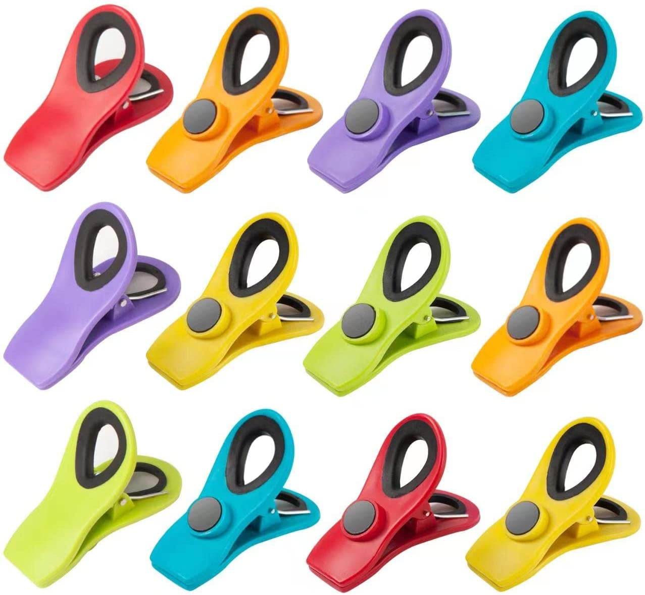 Chip Bag Clips, 12 Pack Foods Snacks Bag Sealing Clips Clamps ...