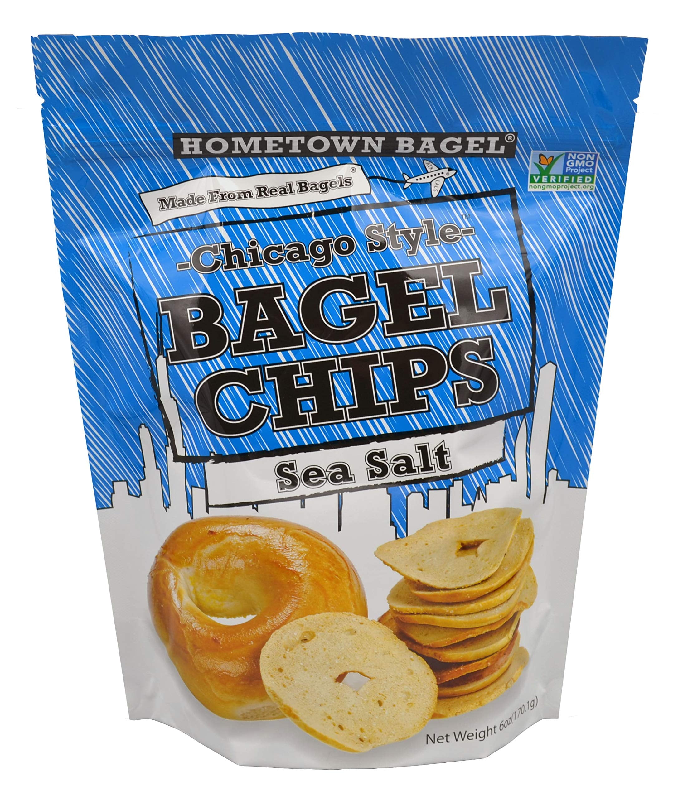 Chip Bagel Sea Salt 6 OZ -Pack Of 12 - Walmart.com
