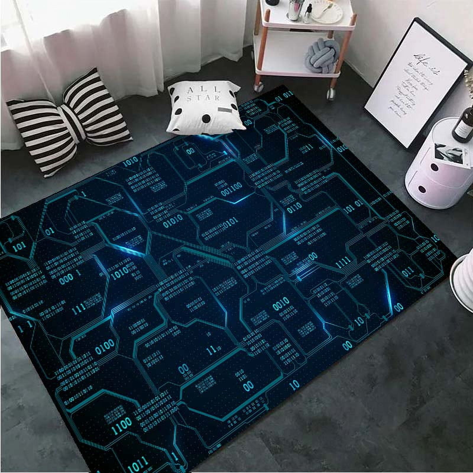 Chip Circuit Board Circuit Card Area Rugs for Living Room Bedroom ...