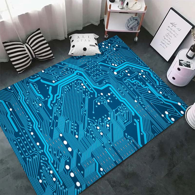 Chip Circuit Board Circuit Card Area Rugs for Living Room Bedroom ...