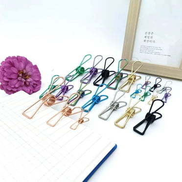 Bovn Small Metal Kitchen Clips, PVC-Coated Steel for Food Packages ...