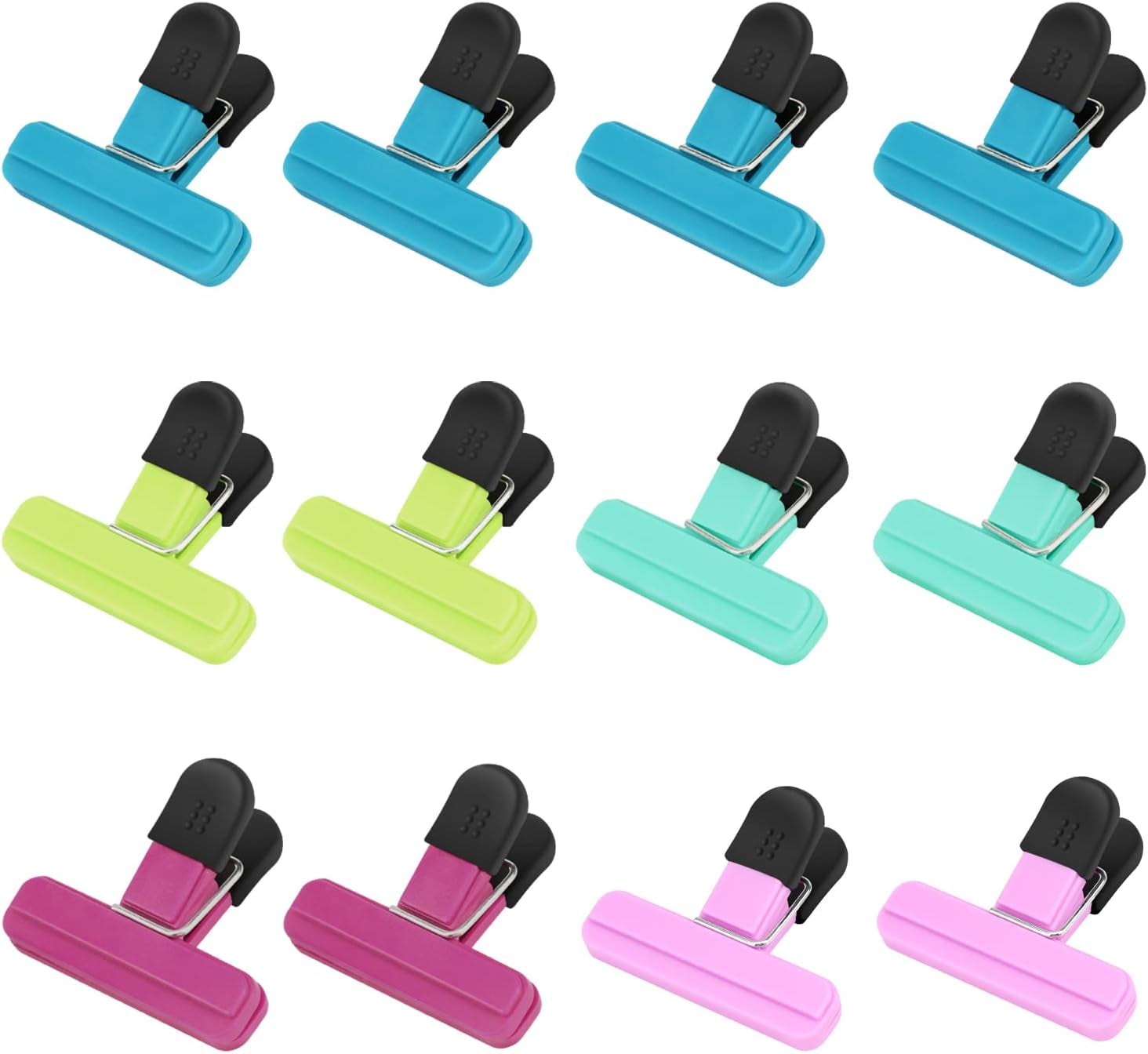 Chip Clips, 8 Pack Food Clips, Upgrade Wide Open Bag Clips for Food ...