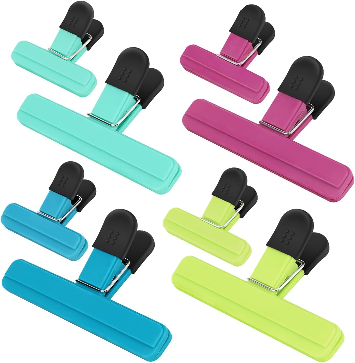 Chip Clips, 8 Pack Food Clips, Upgrade Wide Open Bag Clips for Food ...