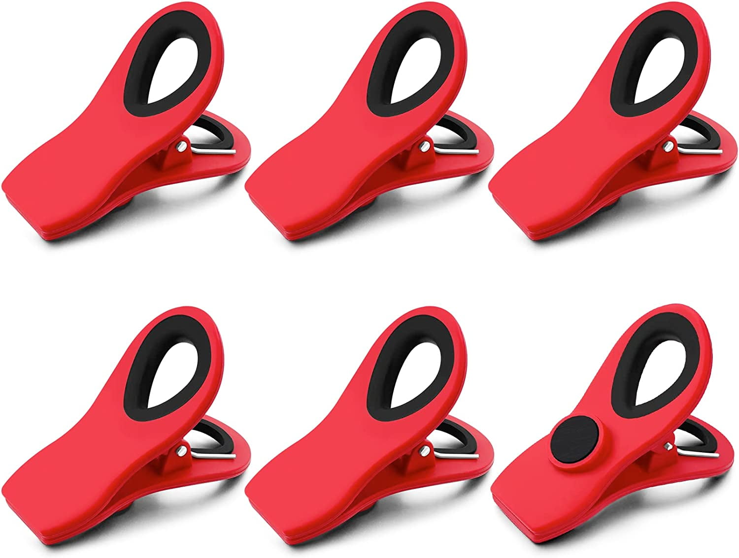 Chip Clips, Bag Clips, Red Magnetic Clips, Chip Clips Bag Clips Food ...