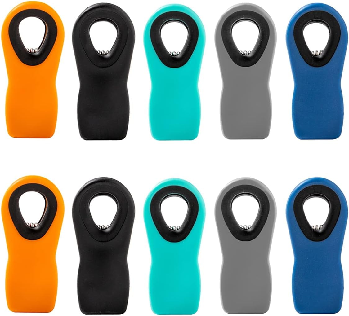 Chip Clips Magnetic Bread Bag Food Package Clips with Silicone Textured ...