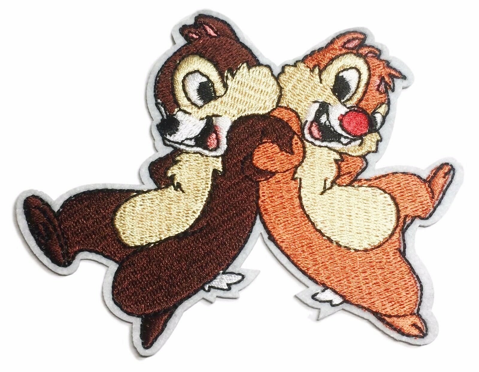 Chip & Dale Characters 4" Wide Embroidered Iron On Patch - Walmart.com