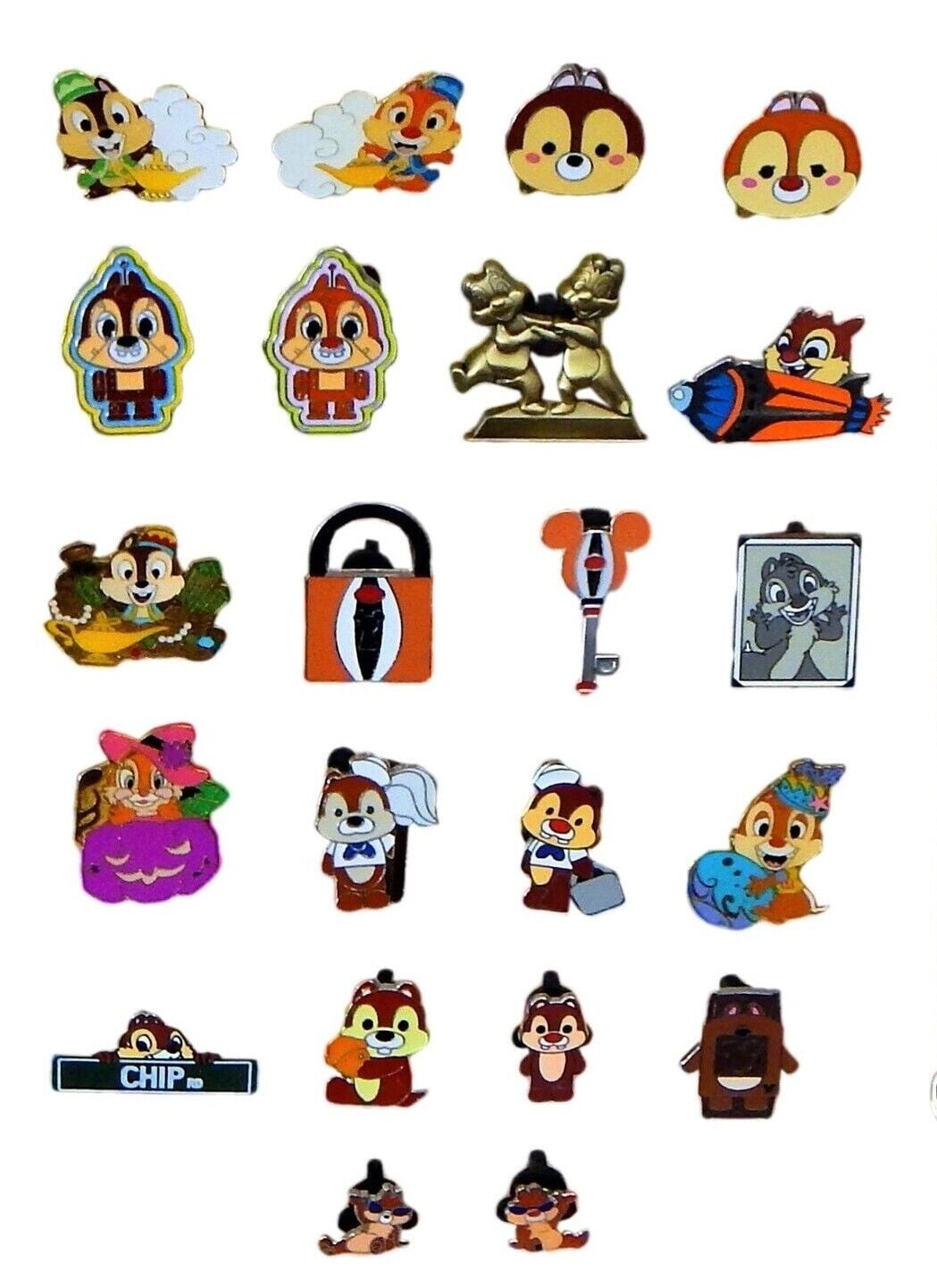 Chip & Dale Themed 5 Disney Park Trading Pins ~ Randomly Assorted ...